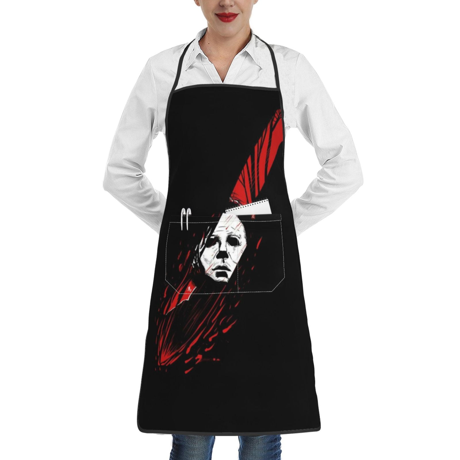 Night Michael Myers Waterproof Apron Home Decor Kitchen Fashion Apron ...