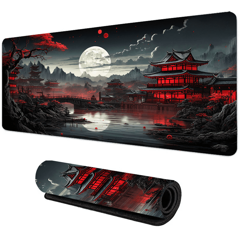 Night Moonlight large cool mouse pad laptop non-slip esports office ...