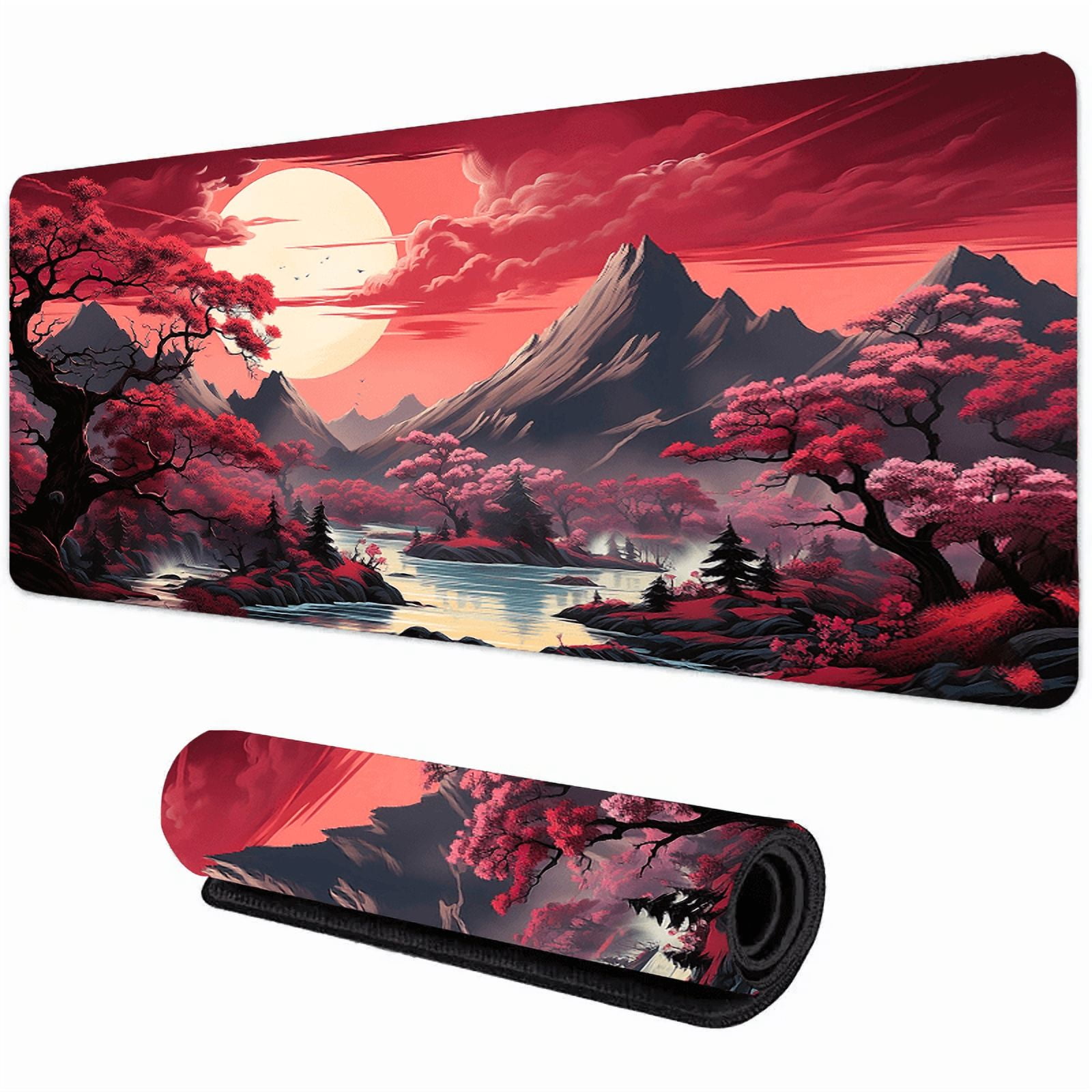 Night Moonlight large cool mouse pad laptop non-slip esports office ...