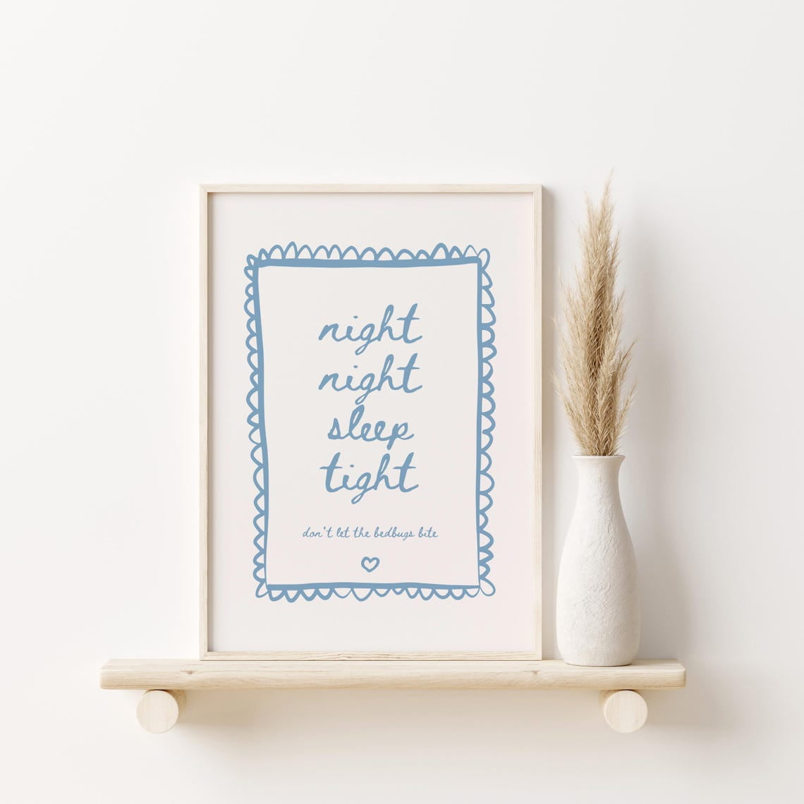 Night Night Sleep Tight Print / Fun Bedroom Prints, Stay In Bed Print ...