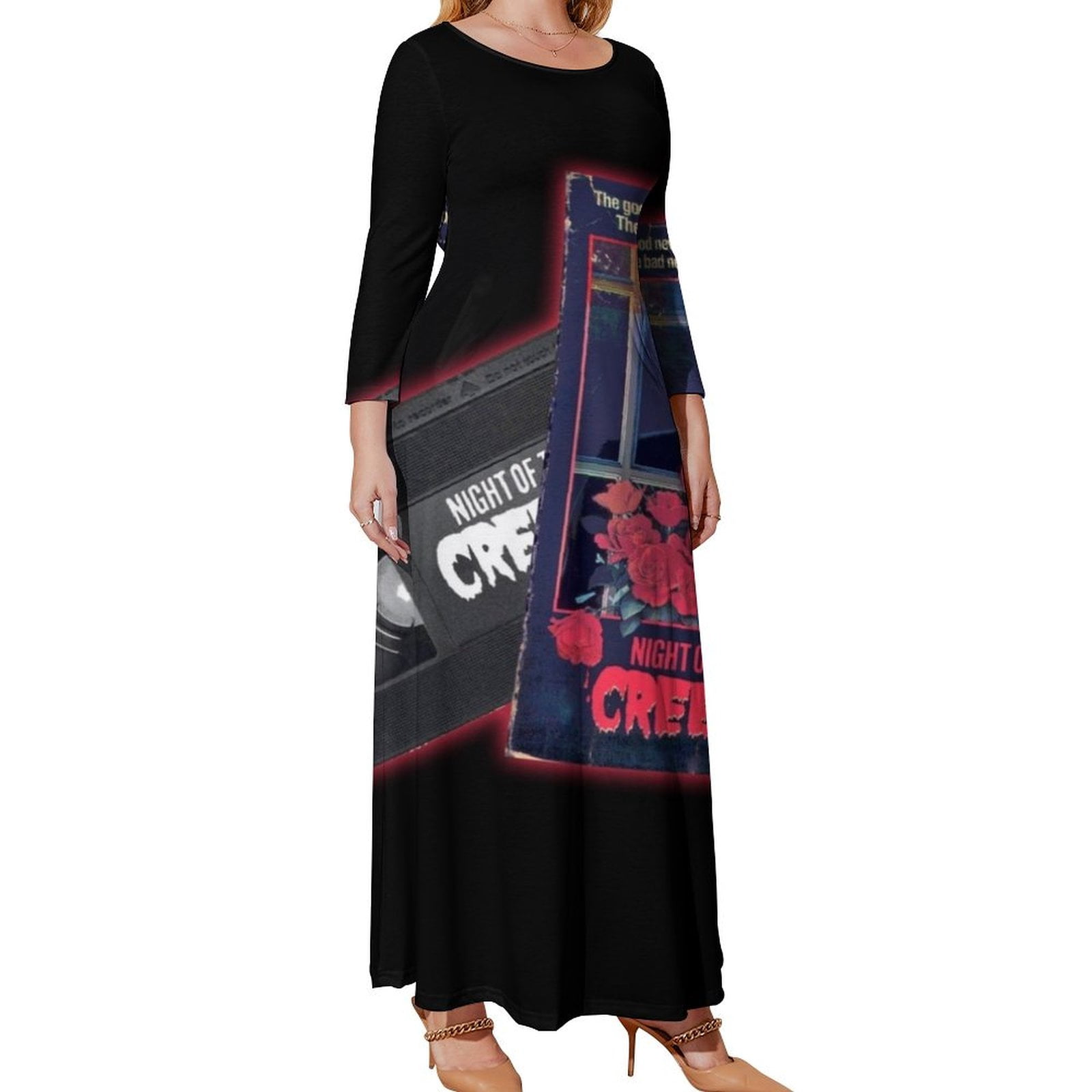 Night Of The Creeps Long Sleeved Dress women's summer jumpsuit Casual ...