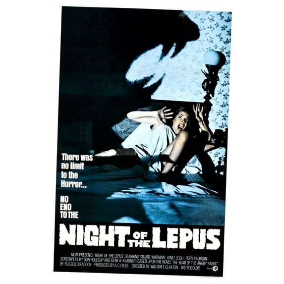 Night Of The Lepus Movie poster Metal Sign 8inx 12in Metal Print 8x12 ...