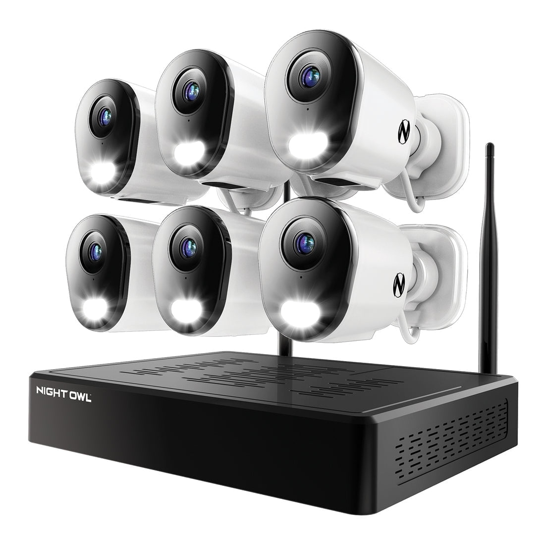Night Owl 10 Channel 4K Resolution 1TB Wi-Fi NVR Security System and 6 ...