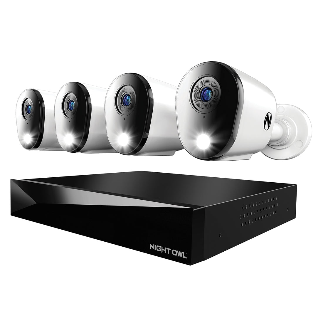 Night Owl 12 Channel DVR Security System with 1TB Hard Drive and 4 ...