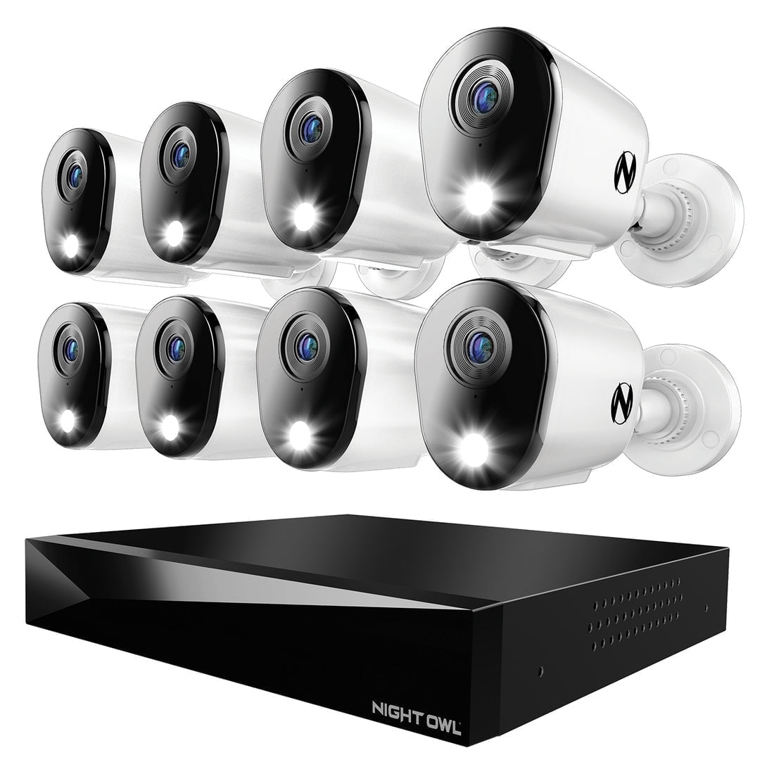 Night Owl 12 Channel DVR Security System with 2TB Hard Drive and 8 ...