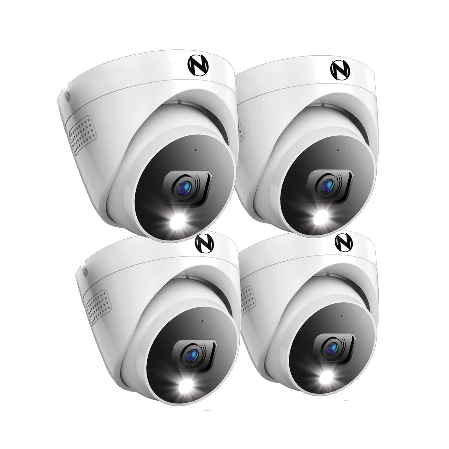 Night Owl Add On Wired 2K Resolution Deterrence Dome Cameras with 2-Way ...