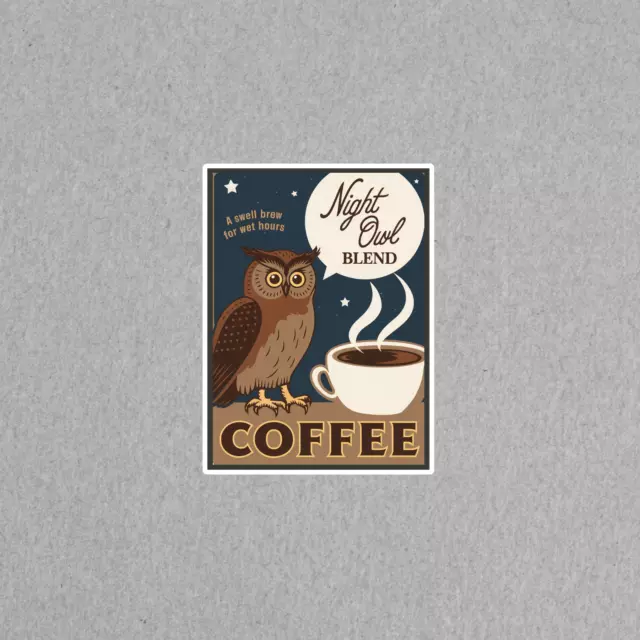 Night Owl Blend Coffee - Swell Brew For Wet Hours Retro Owl ...