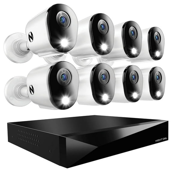 Night Owl 2K 2-Way Audio WiFi IP Indoor and Outdoor Camera with 1TB HDD ...