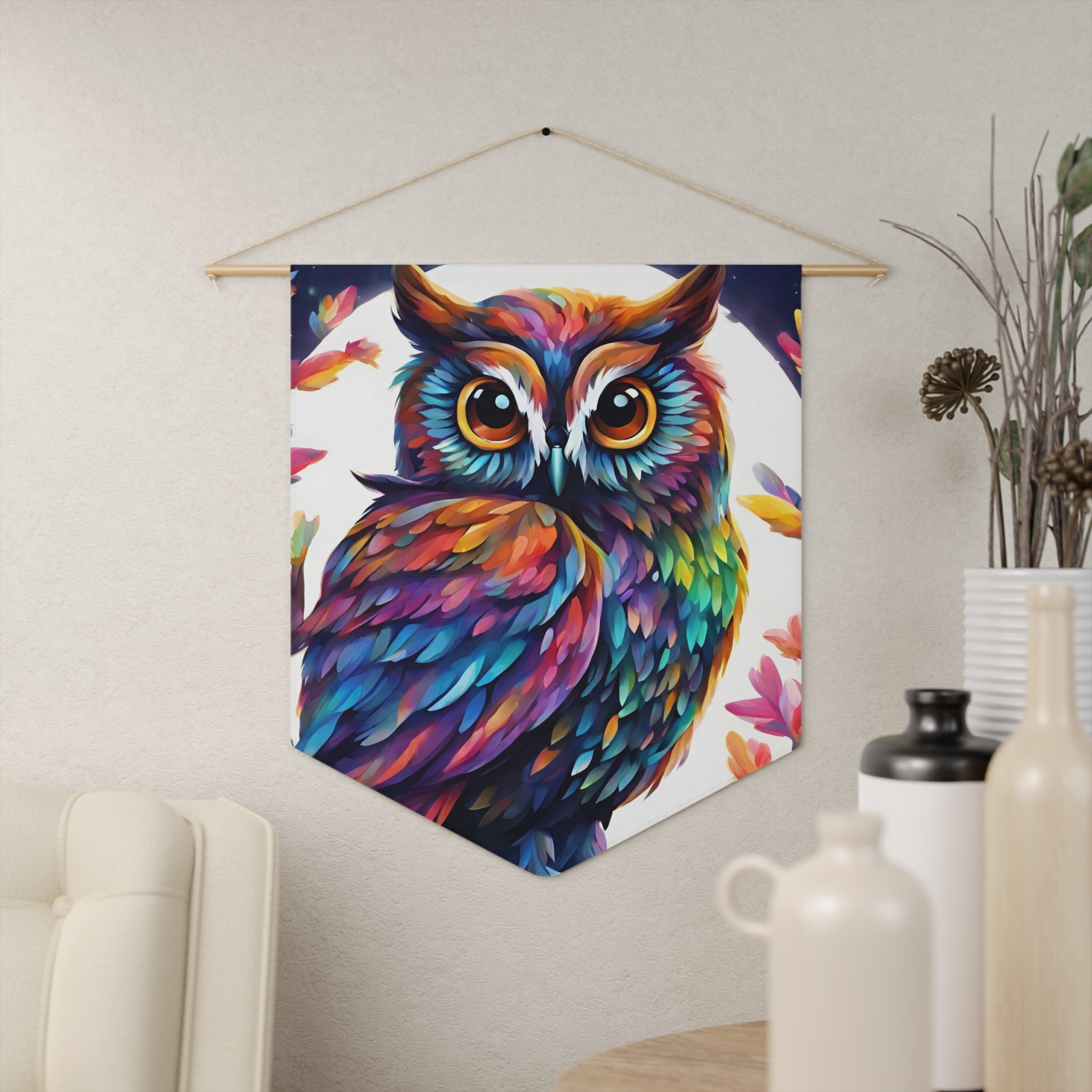 Night Owl Pennant wall art for home decor - Walmart.com
