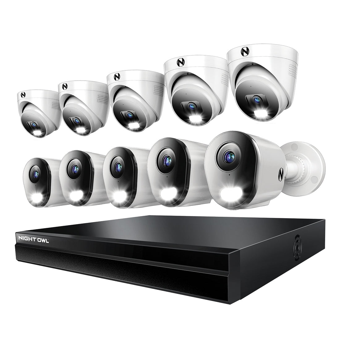 Night Owl Power over Ethernet 24 Channel NVR Security System with 4TB ...