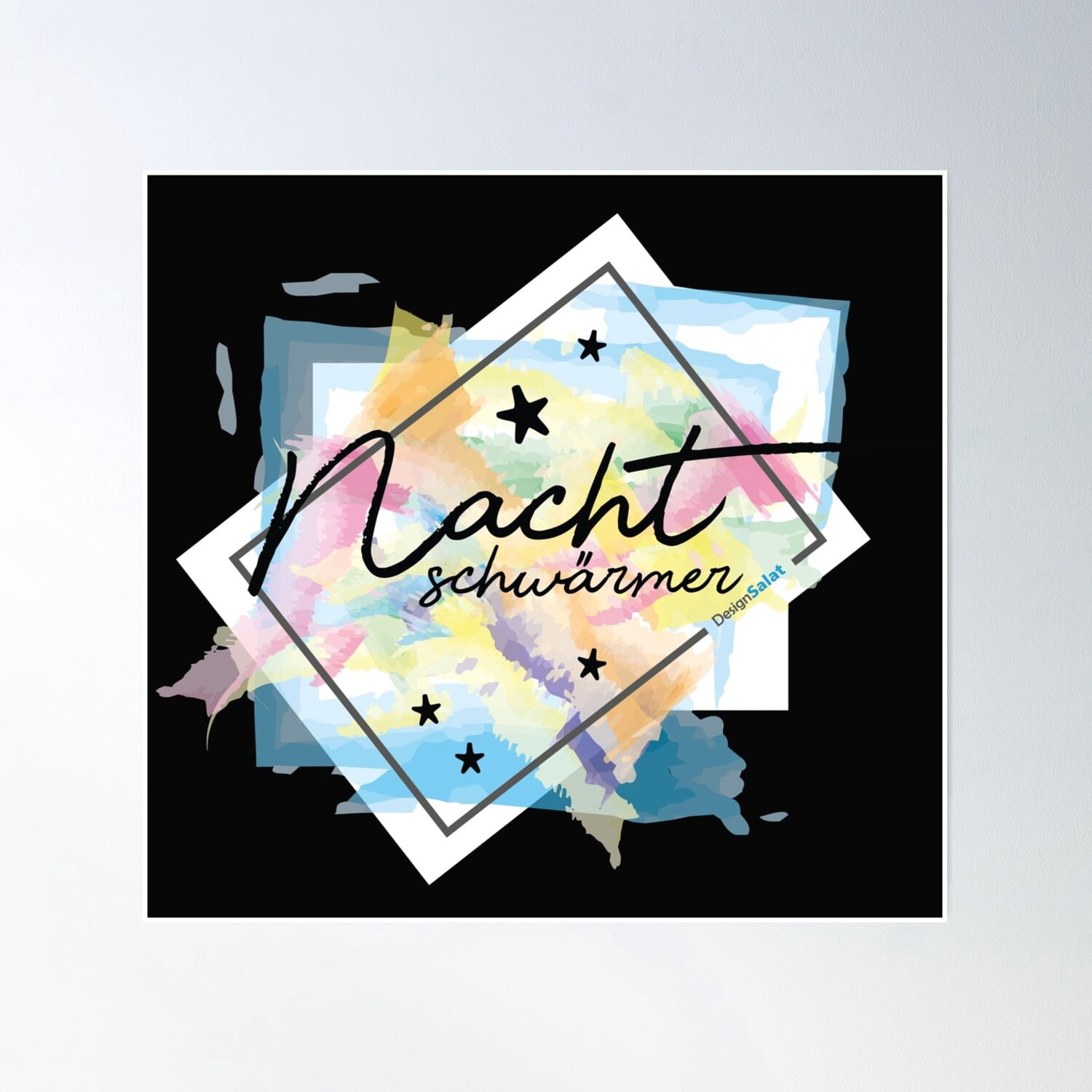 Night Owls Poster Wall Art, Modern Wall Decor, 30x30 UNFRAMED - Walmart.com