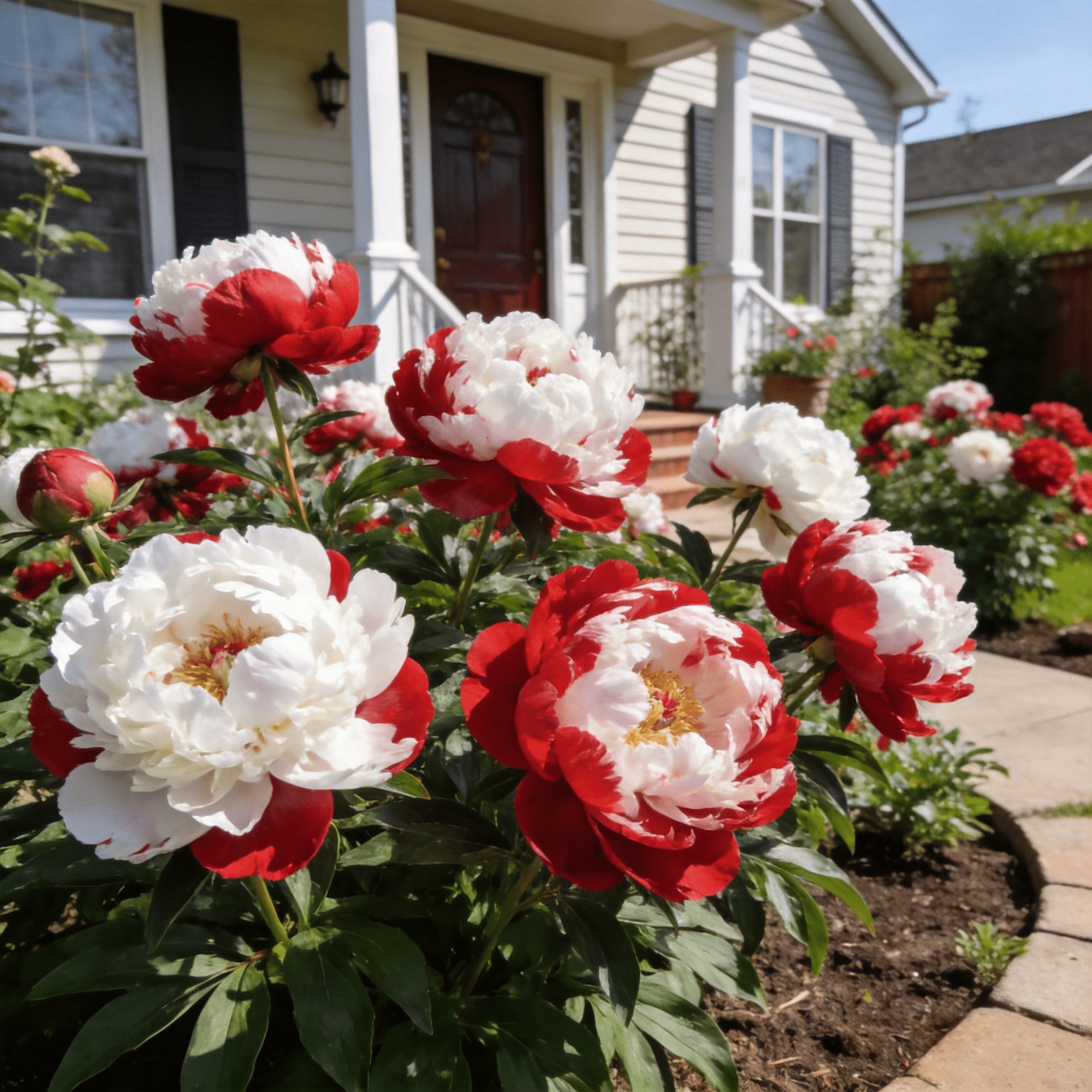 Night Premium Double Peony Live Plant, Fragrant Large Flowers ...