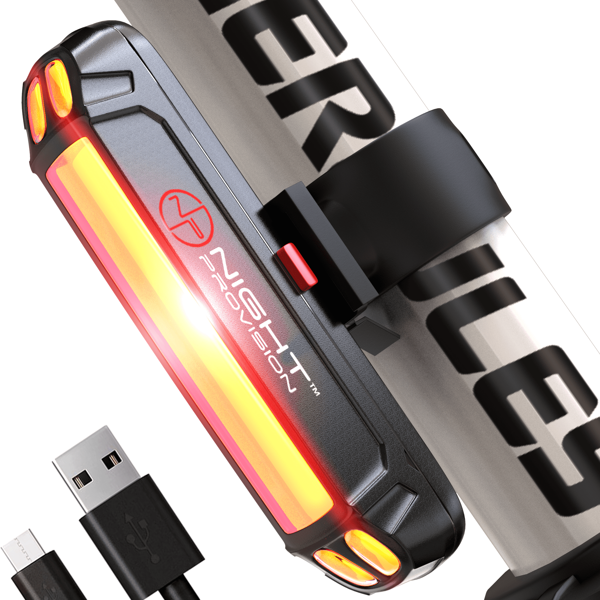 Night Provision LINE-120R USB Rechargeable LED Light for Bike ...
