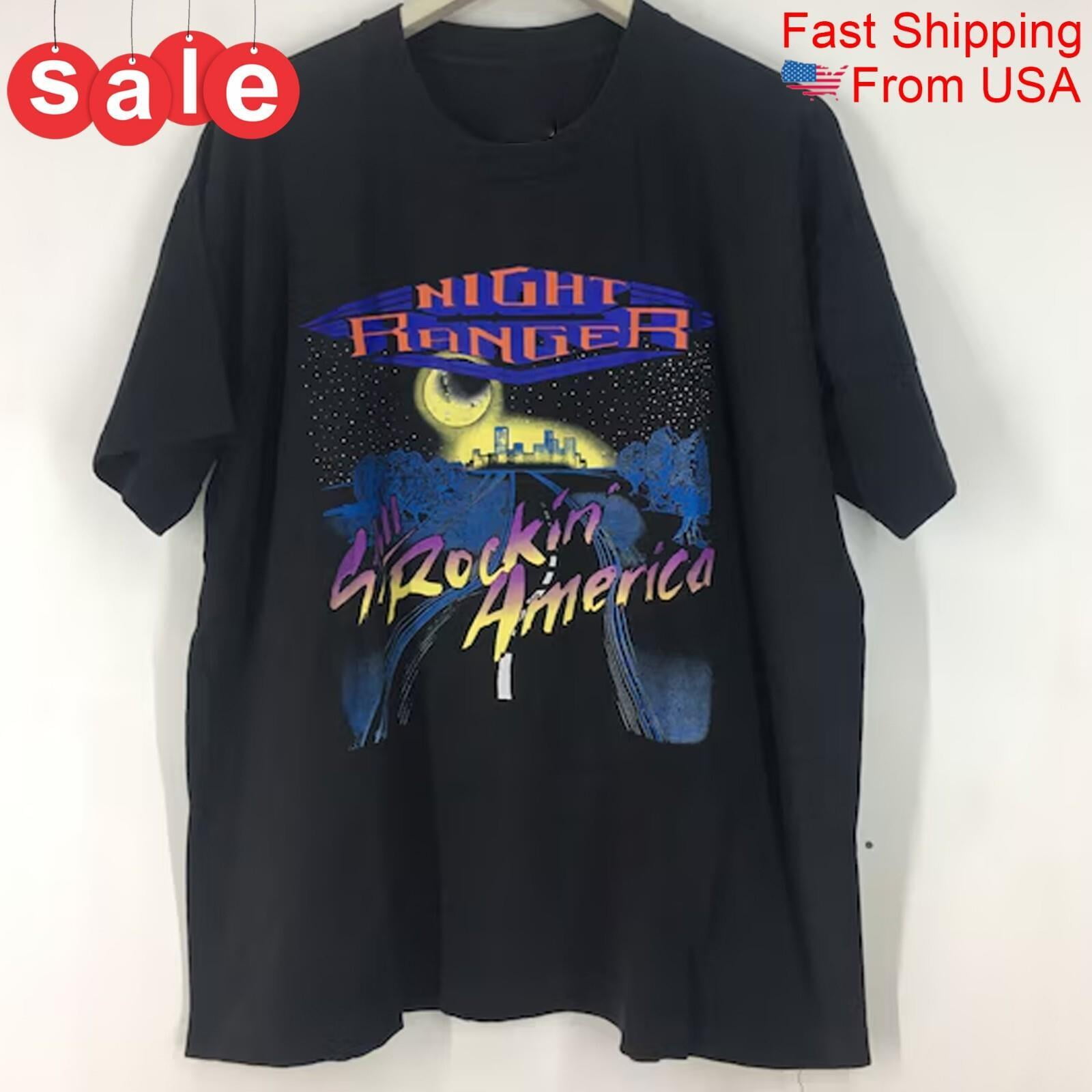 Night Ranger still Rockin America tour Cotton Unisex All Size Shirt PP723 - Walmart.com