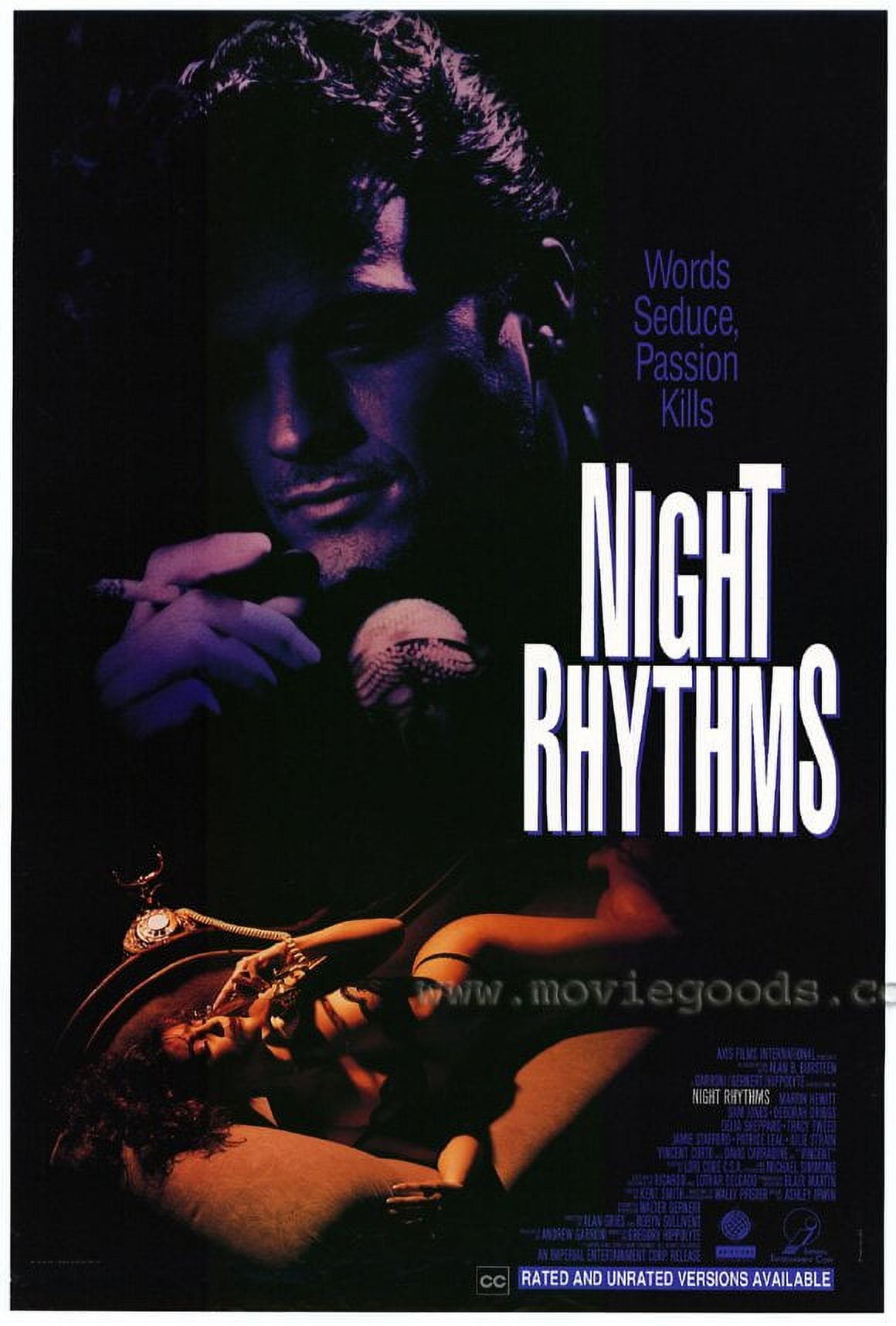 Night Rhythms - movie POSTER (Style A) (11" x 17") (1992) - Walmart.com