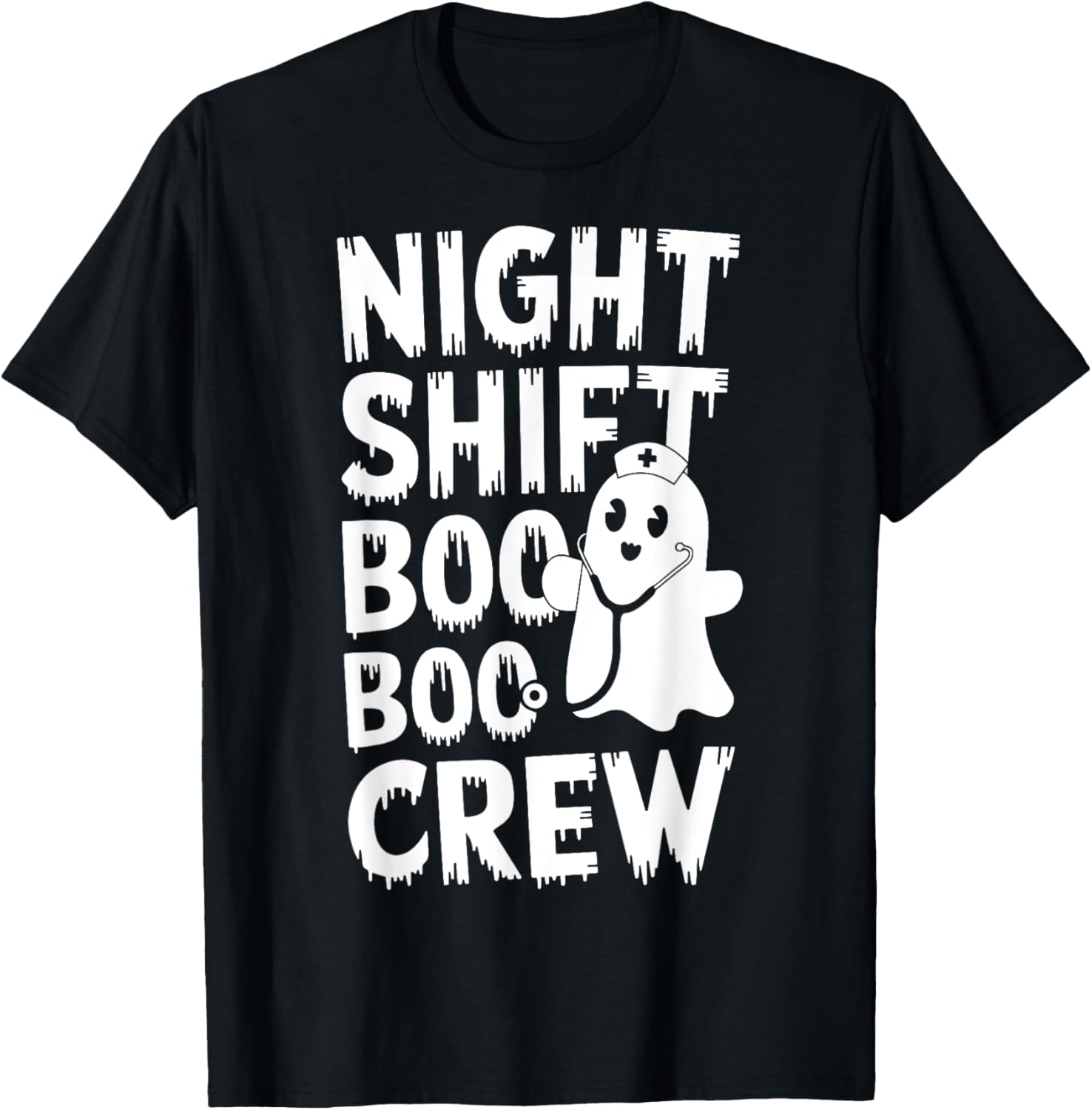 Night Shift Boo Boo Crew T-Shirt - Walmart.com