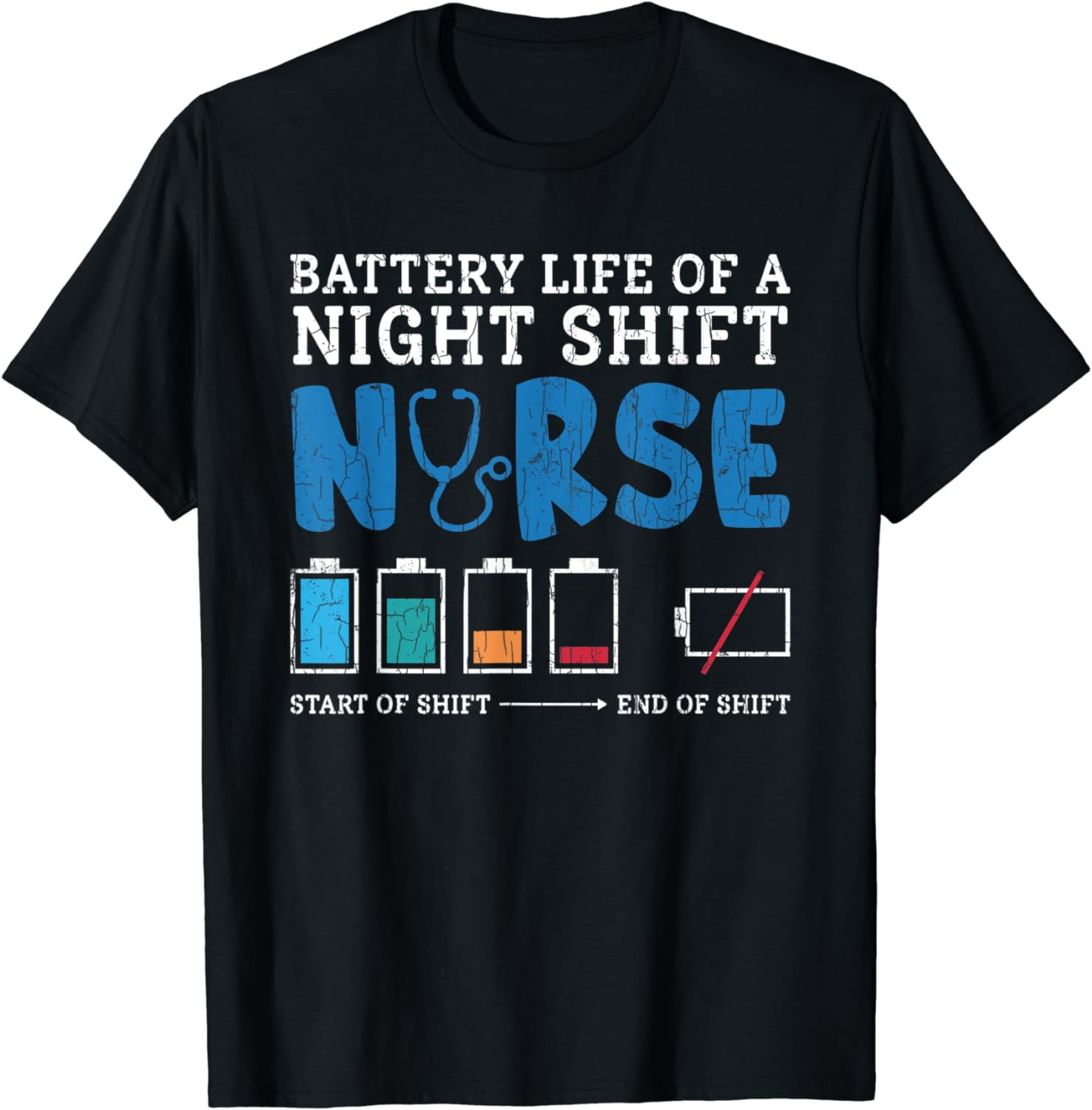 Night Shift Nurse Funny Nurses Week Nursing Graphic T-Shirt - Walmart.com