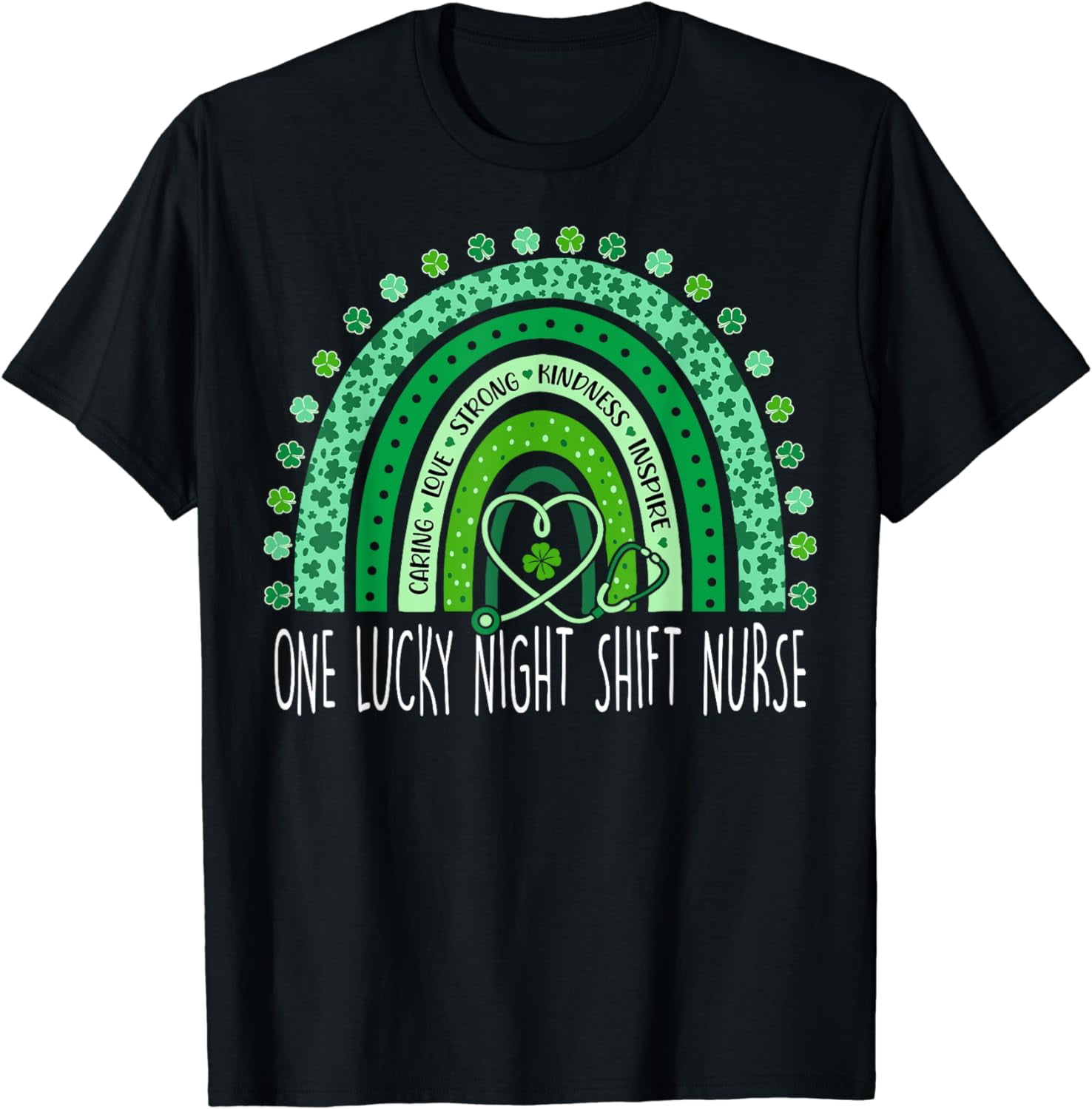 Night Shift Nurse Rainbow St Patricks Day Nurse T-Shirt - Walmart.com