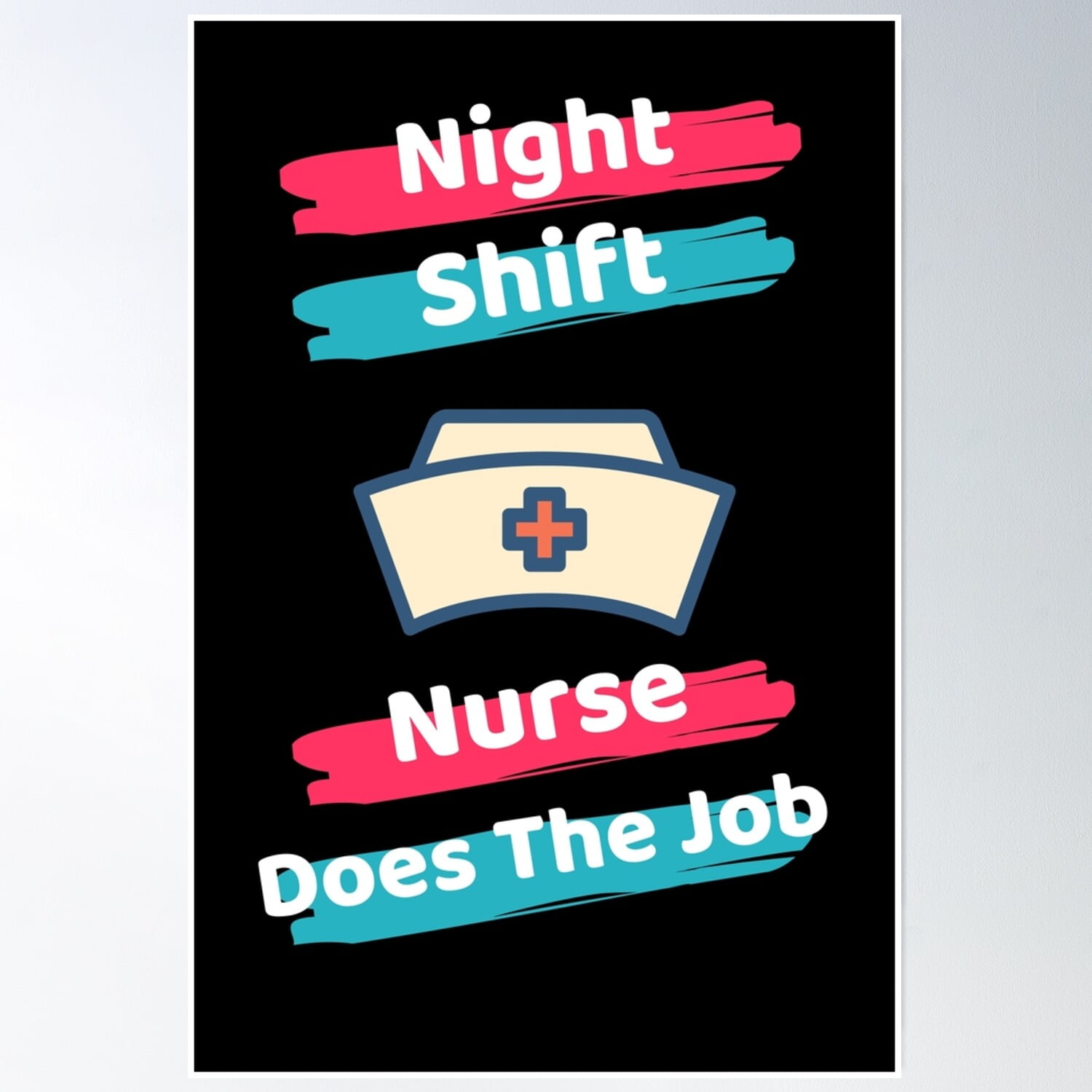 Night Shift Nurse Rules Poster Wall Art, Modern Wall Decor, 24x36 ...