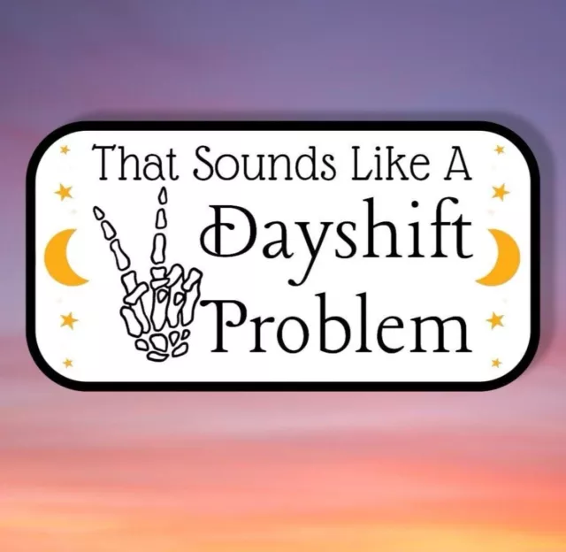Night Shift Vinyl Sticker Laptop Sticker Water Bottle Sticker ...