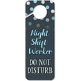 Night Shift Worker Do Not Disturb Plastic Door Knob Hanger Sign ...