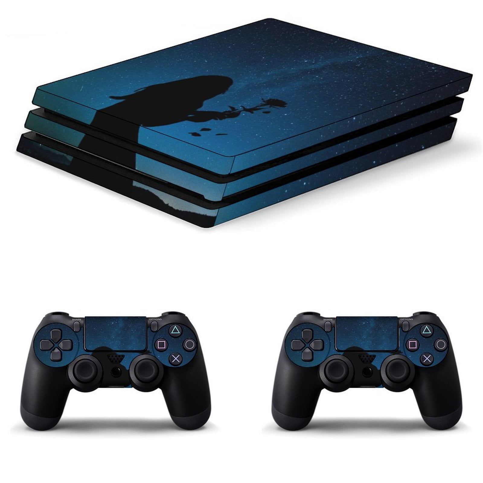 Night Sky, Girl, Rose, Wither PS4/PS4 Pro/PS4 Slim Skin Sticker For ...