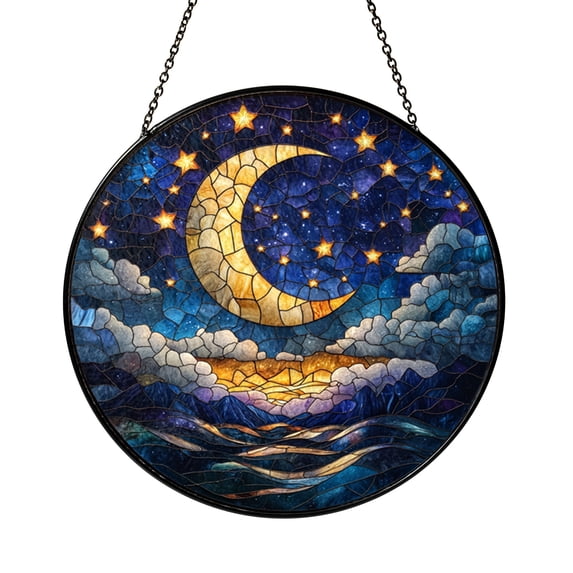 Night Sky Glass Suncatcher – Home Window Decor - Walmart.com