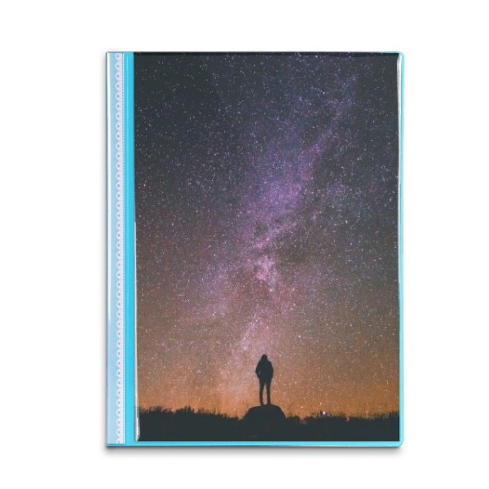 Night Sky Stars Milky Way Outline Book Sheet Protectors Portfolio ...