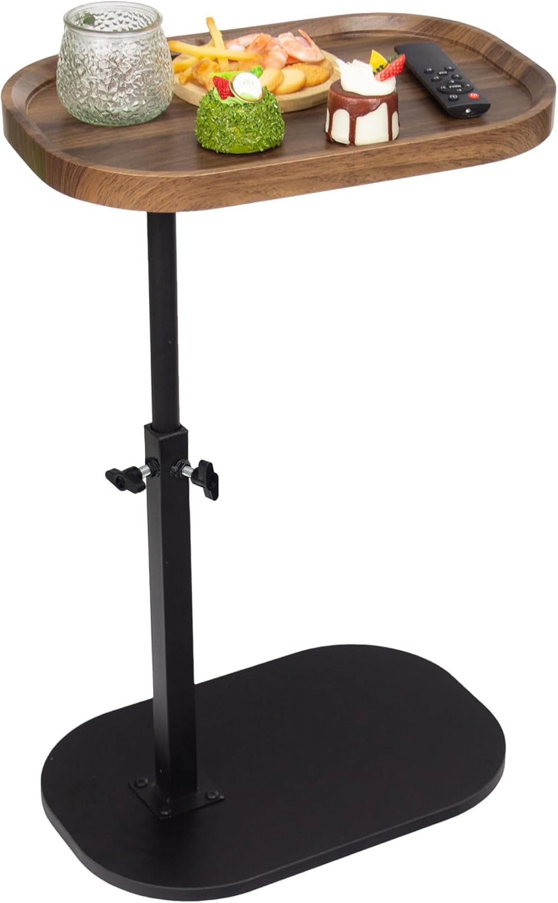 Night Stand Adjustable Height, 360°Swivel C Shaped End Table for Couch ...