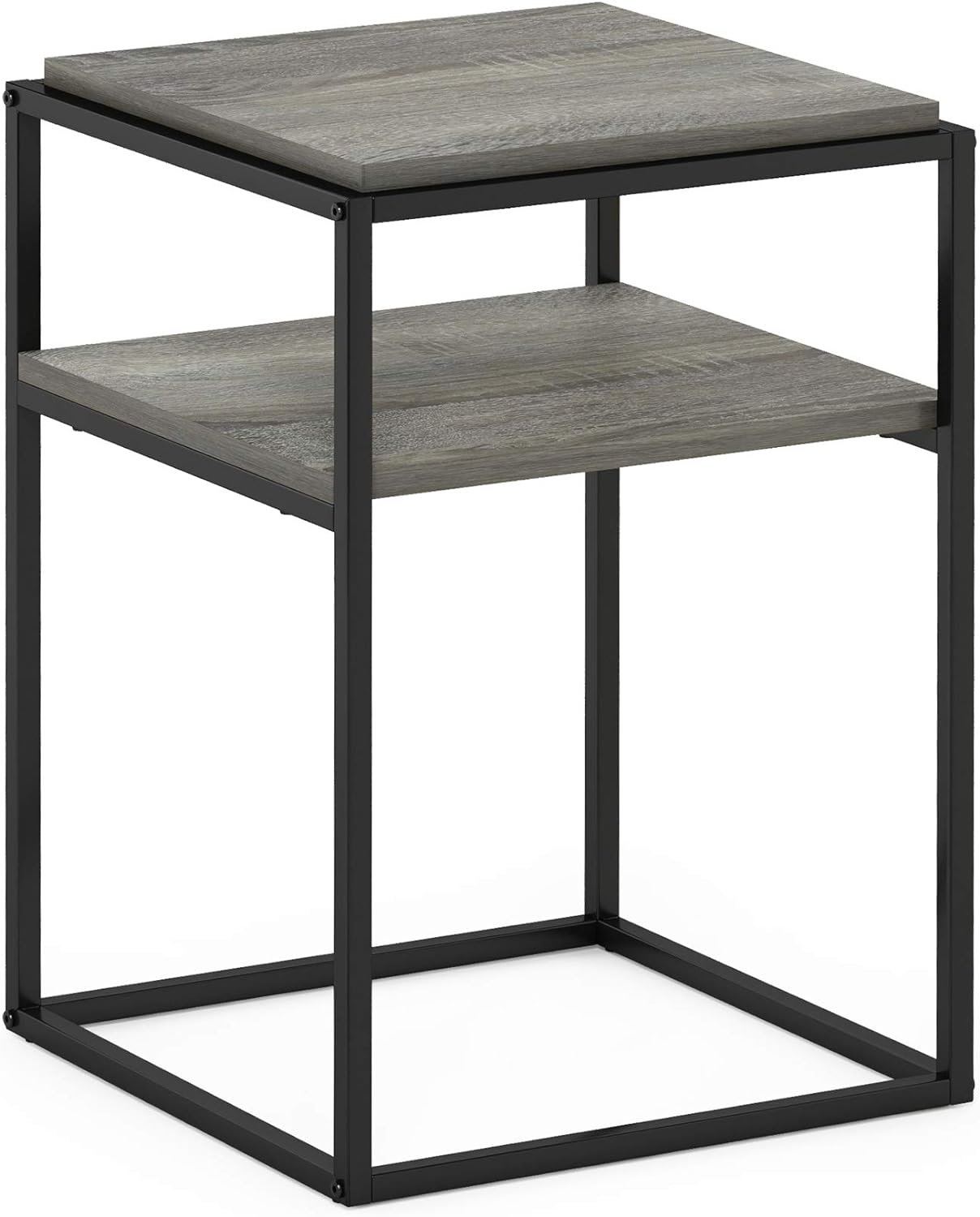 Night Stand/Bedside Table with Stainless Steel Tubes, Stackable Metal ...