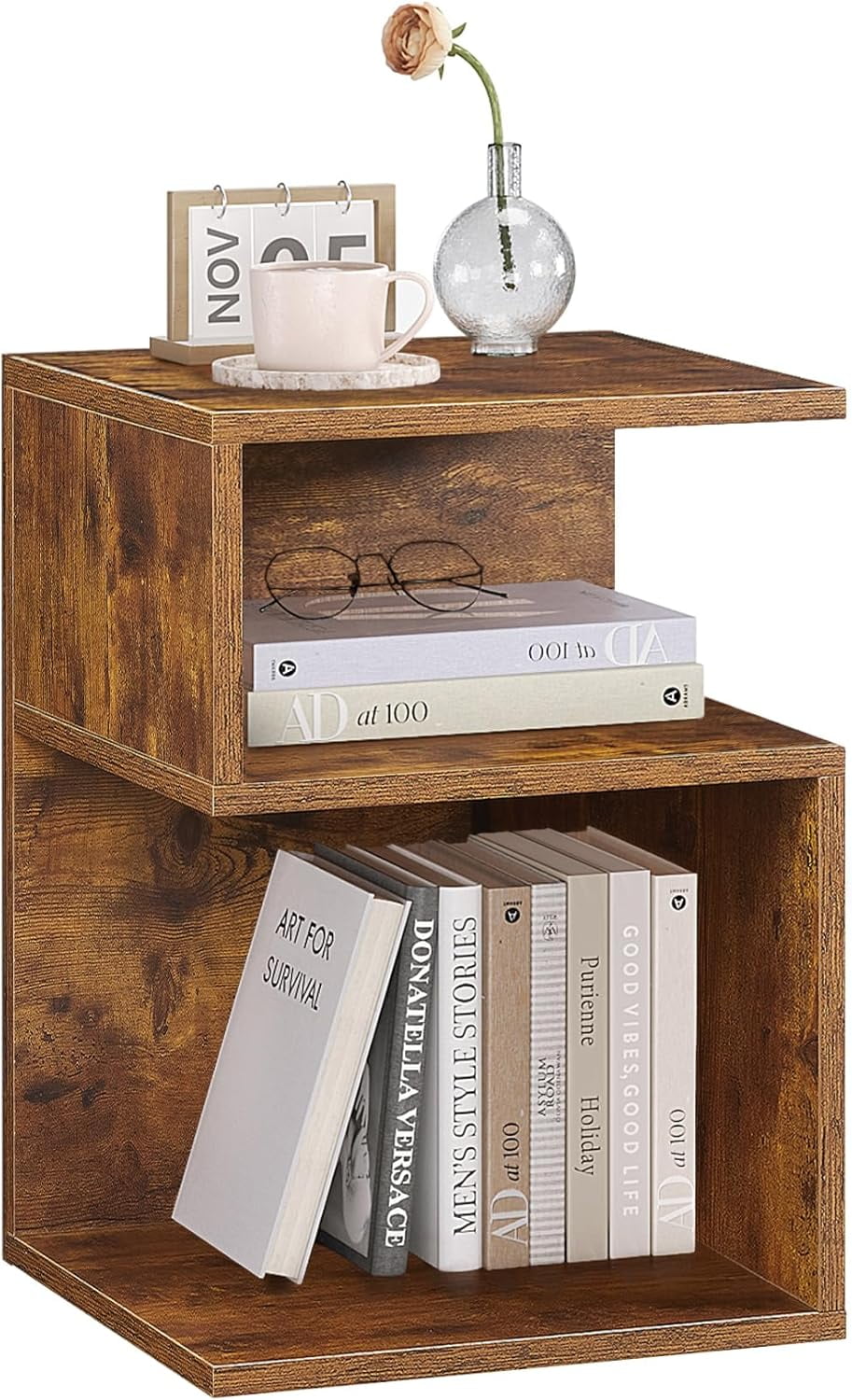 Night Stand Set of 2 for Bedroom Beside Table with Storage Wood ...