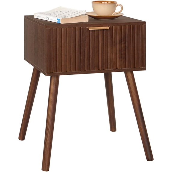 Night Stand, Small End Tables Living Room, Mid Century Modern ...