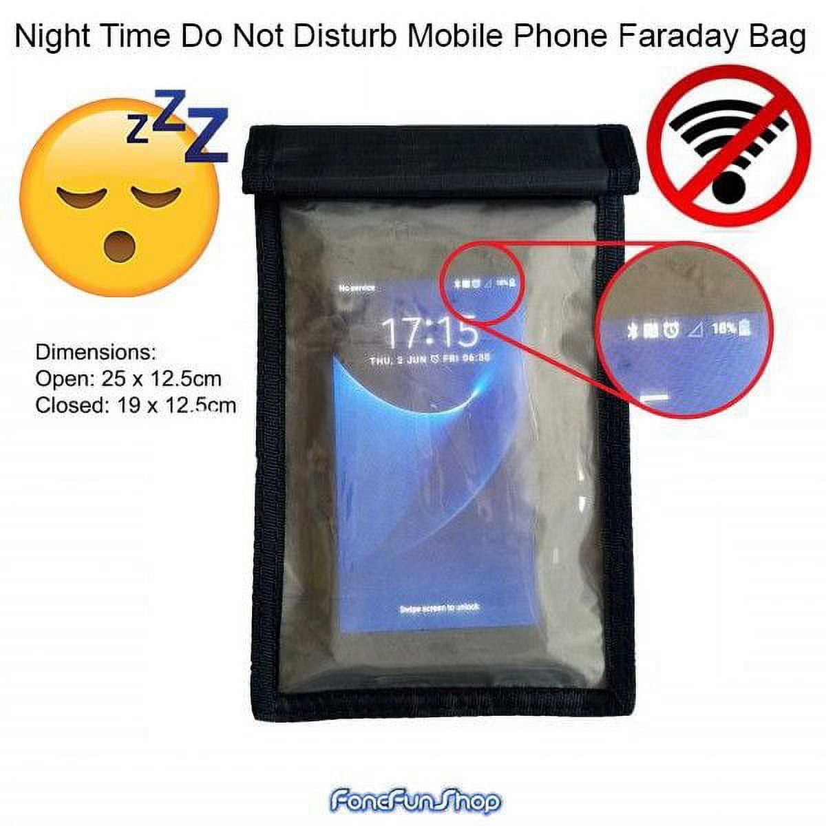 Night Time Do Not Disturb Faraday Bag For Smart Phone - Walmart.com