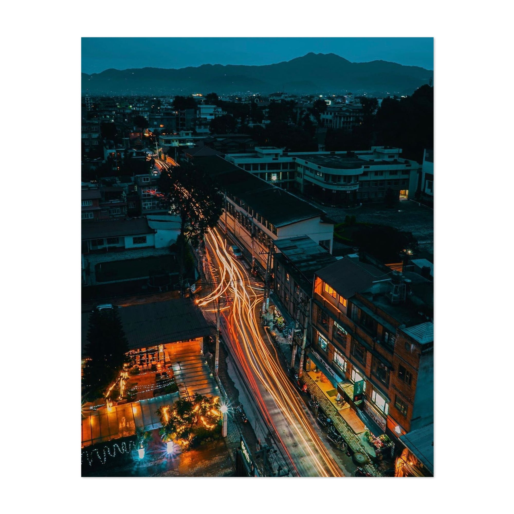 Night Trails in Kathmandu - Kathmandu Bagmati Province Nepal ...