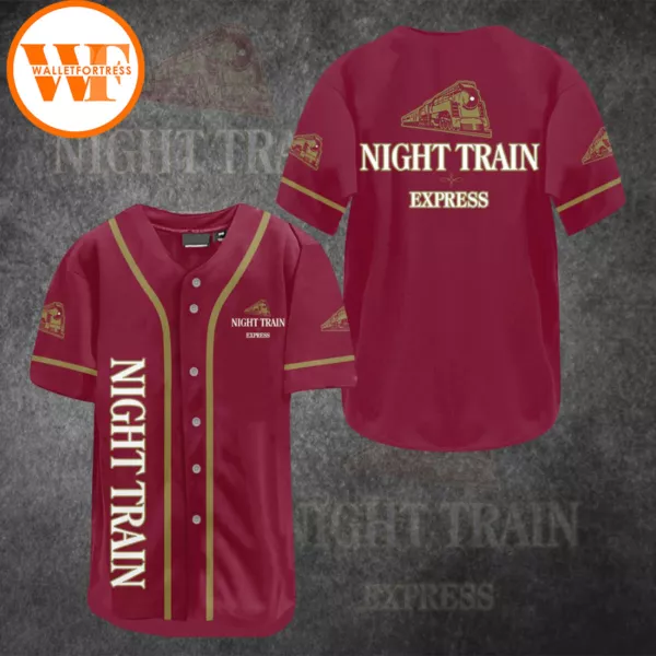 Night Train Express Baseball Jersey, Whisky Lover Jersey Shirt Fanmade ...