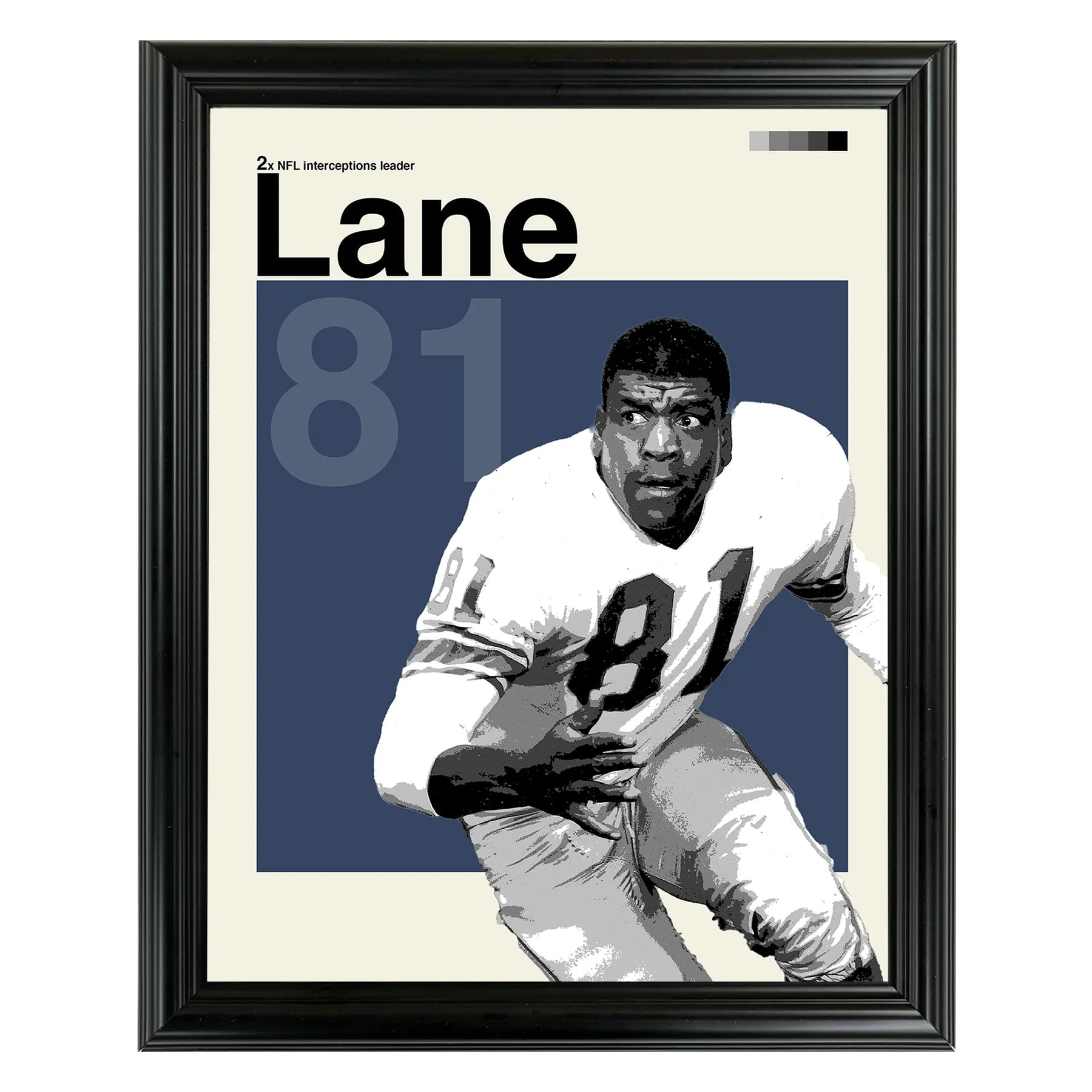 Night Train Lane Framed Sports Art Photo by Thomas Maxwell - Walmart.com