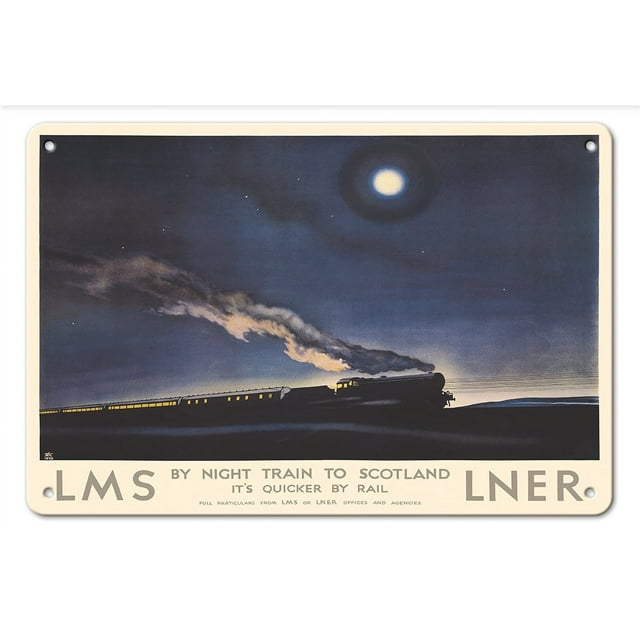 Night Train to Scotland - LMS-LNER London & North Eastern Railway ...