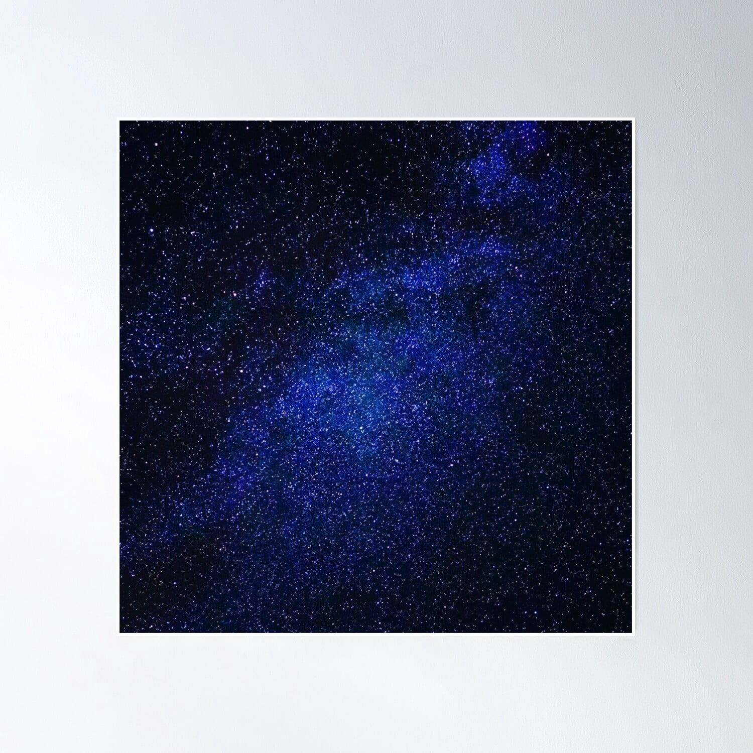 Night View Of Sky Poster Wall Art, Modern Wall Decor, 16x16 UNFRAMED ...