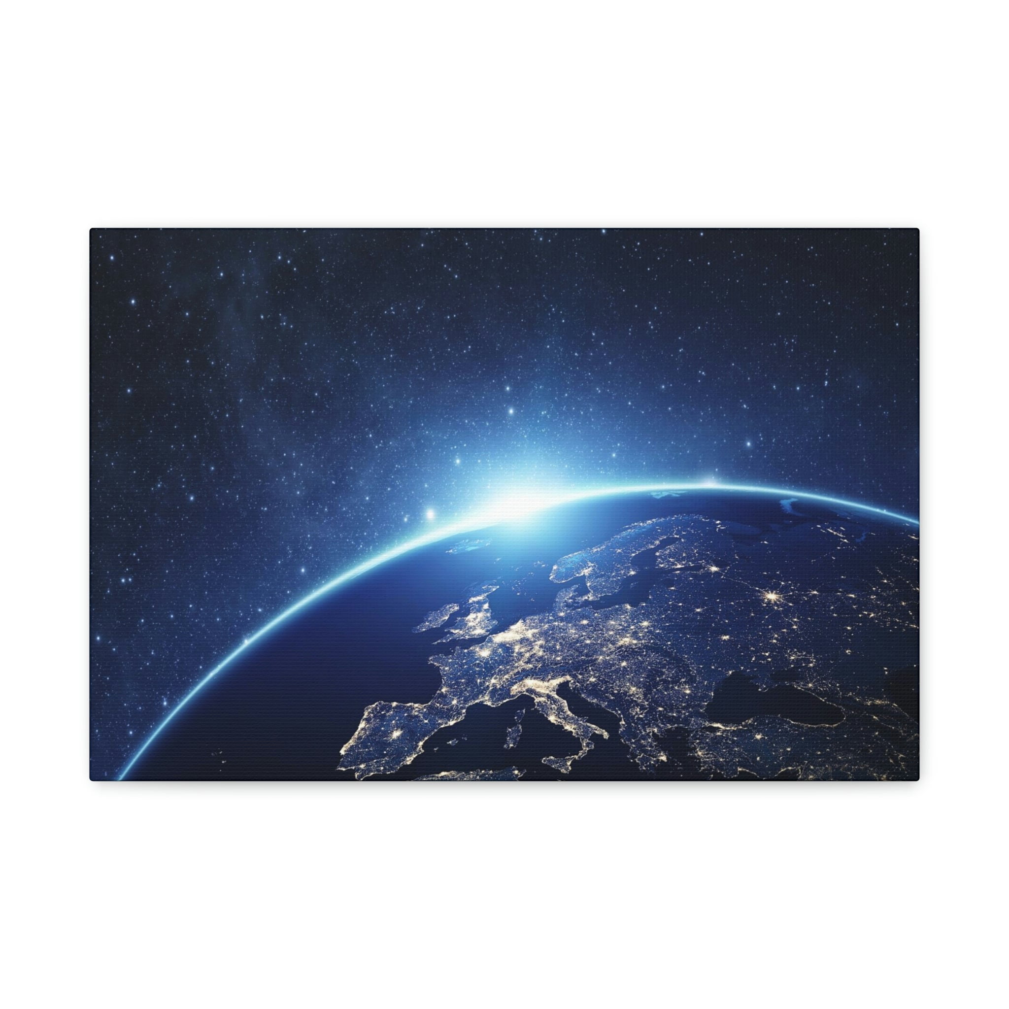 Night View of Earth in Space Scene Beautiful Marvelous and Incredible ...