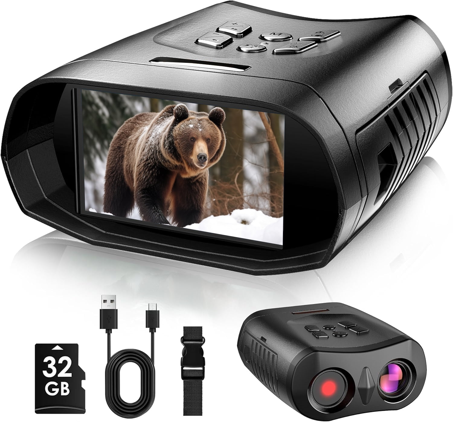 LAKWAR Night Vision Goggles, Compact Night Vision Binoculars for Adults ...