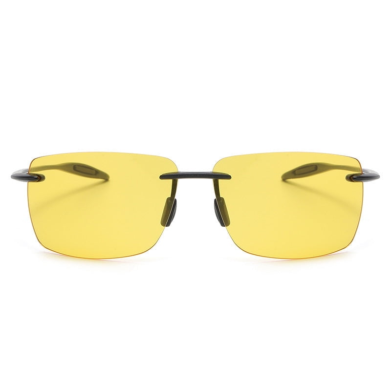 Mens Night Vision Driving Glasses Anti-Glare UV400 Protection Yellow ...