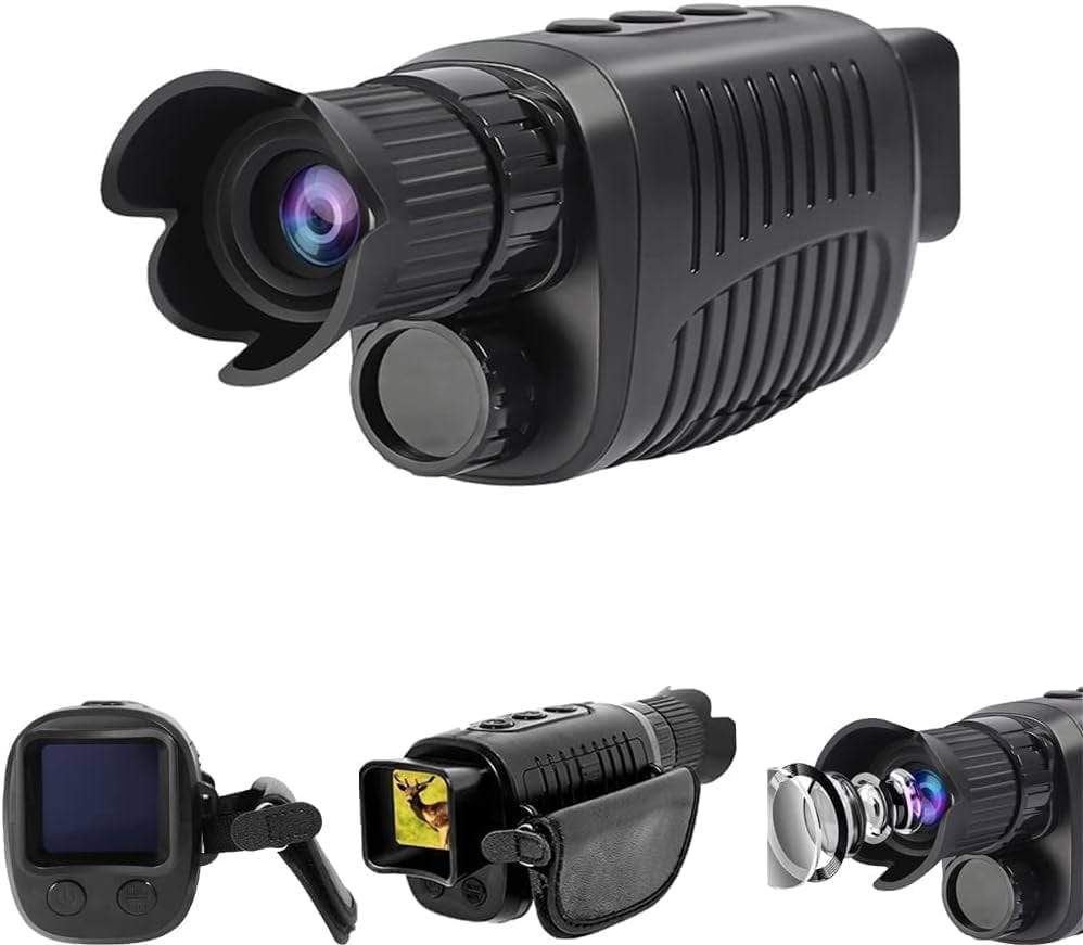 Night Vision Monocular,1080p Infrared Monocular,7-Level Adjustable Long ...