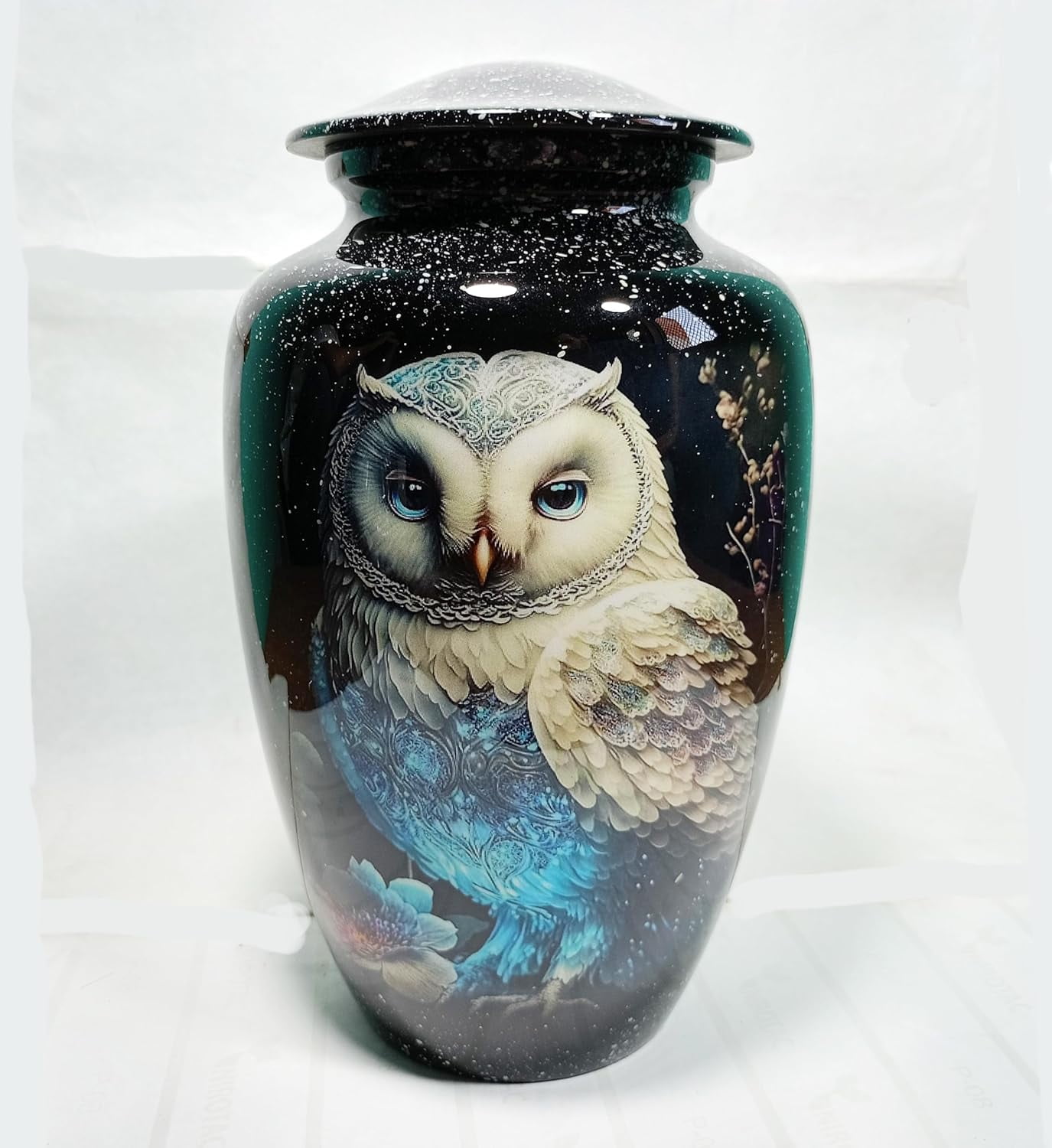 Night Watch Owl Urn – 10-Inch Memorial Urn for Human and Dog Ashes ...