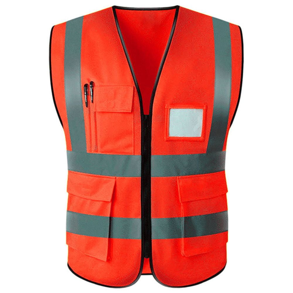 Night Yellow Orange Jacket Safety Stripes Warning Vest Security Safety ...