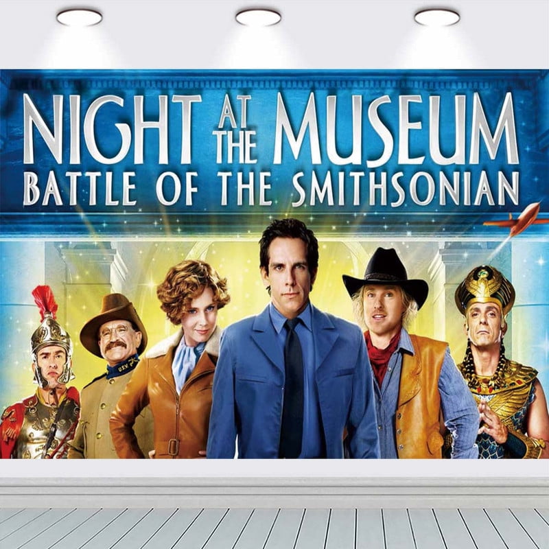 Night at the Museum Birthday Party Supplies Banner Backdrop Background ...