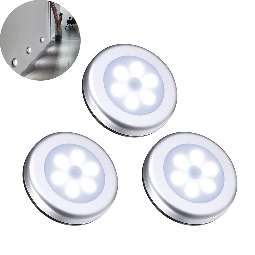Night light with motion detector, closet light with 3 LEDs, automatic ...