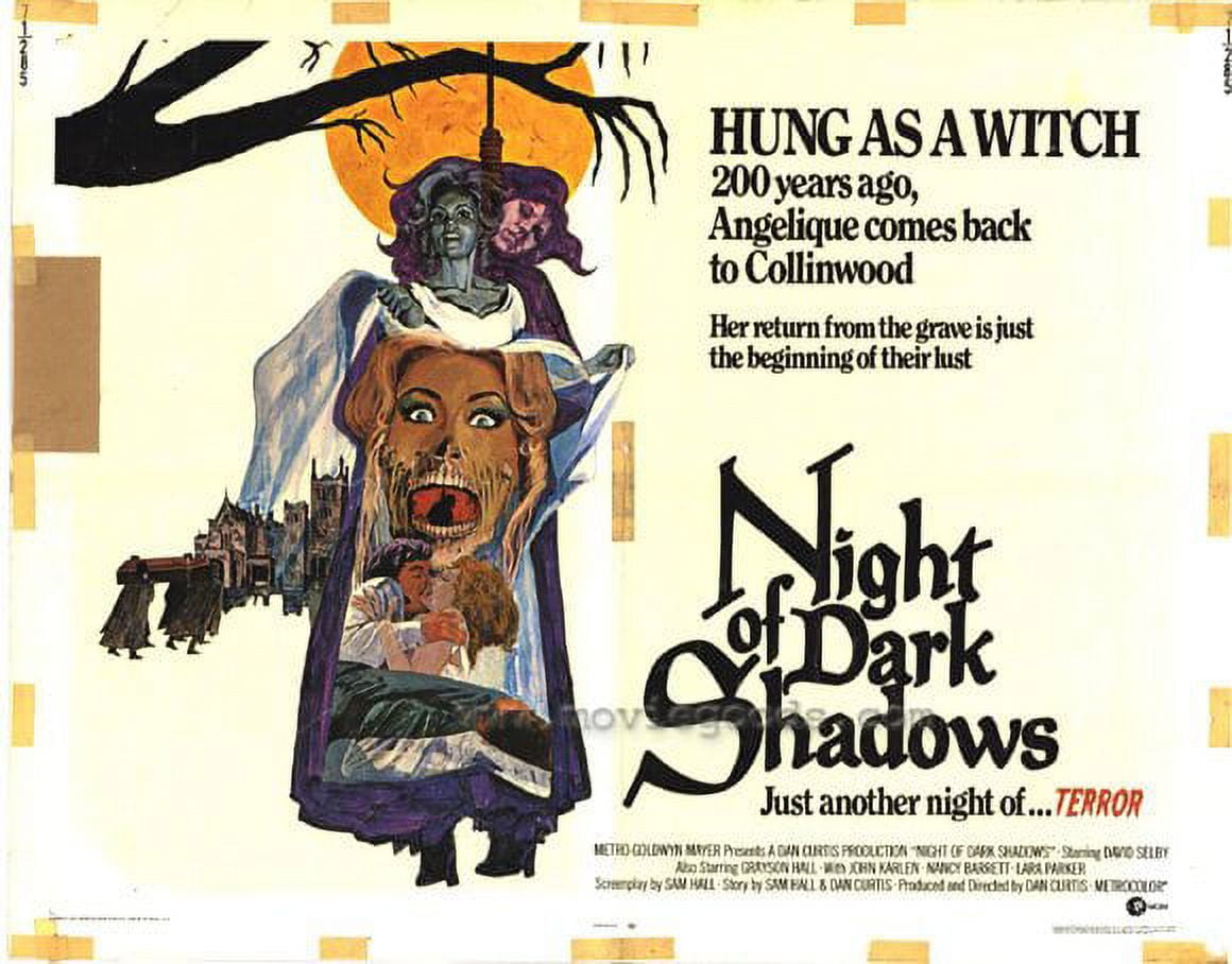 Night of Dark Shadows - movie POSTER (Half Sheet Style A) (22" x 28 ...