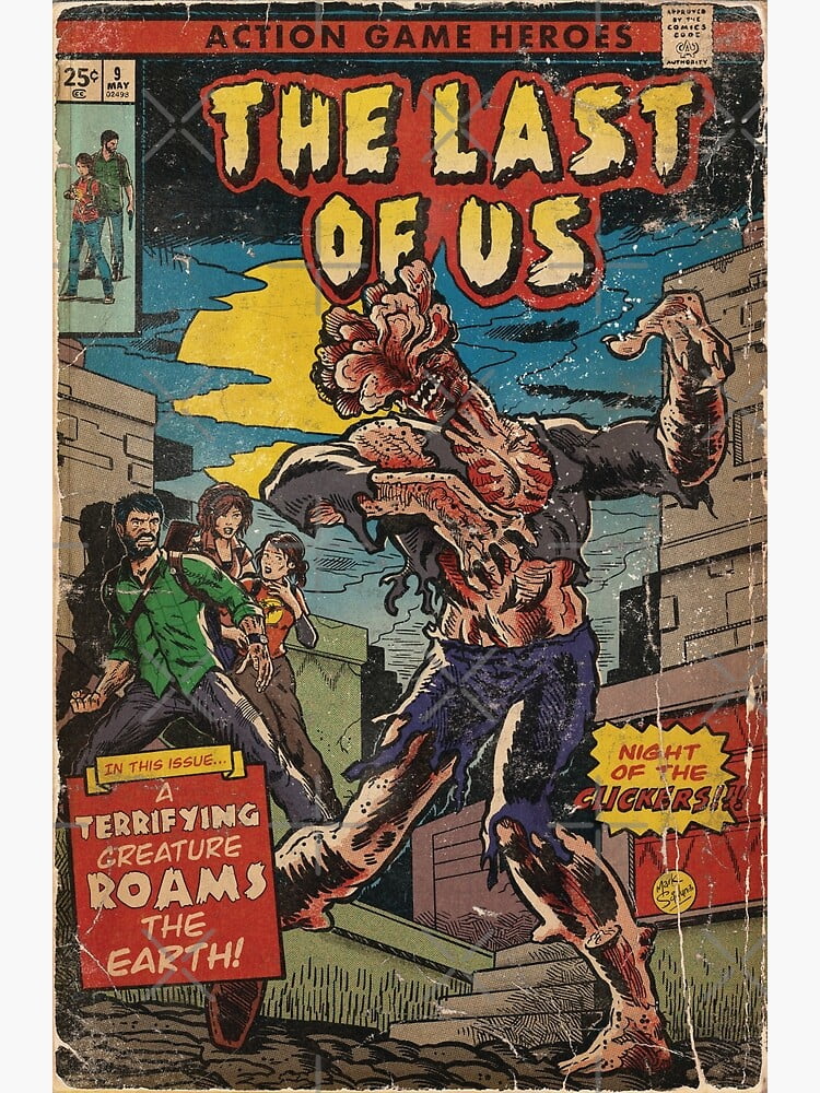 Night of the Clickers - Comic book cover Fan Art Canvas Poster Decor ...