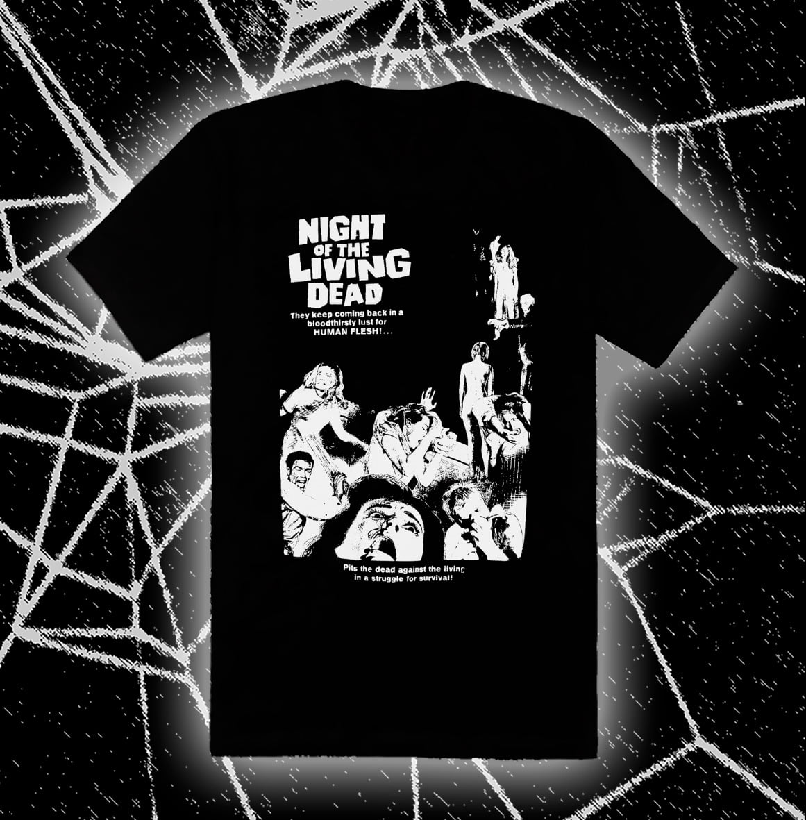 Night of the Living Dead - 1968 Zombie Flesh Shirt Horror Punk Diy ...