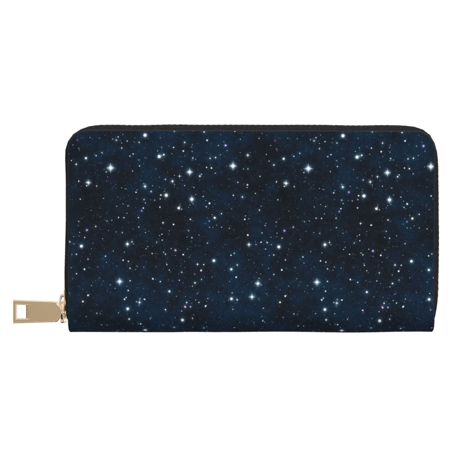 Night sky blue nebula stars Wallet Women, Leather Bifold Multi Card ...